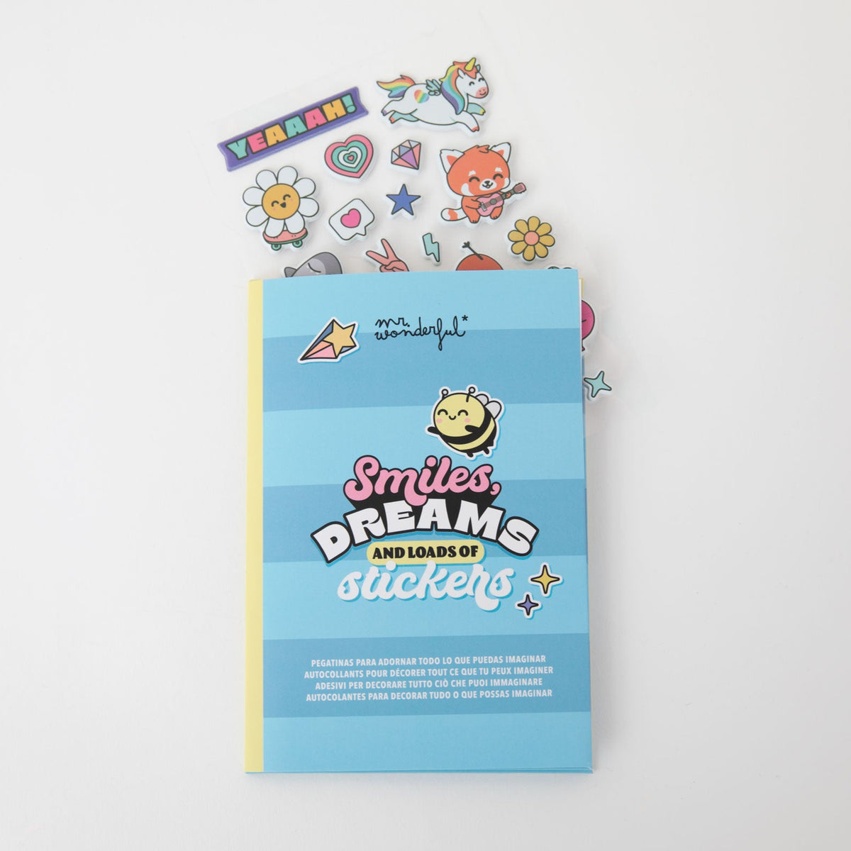 Carpeta de stickers - Smiles, dreams, and loads of stickers — Mr Wonderful