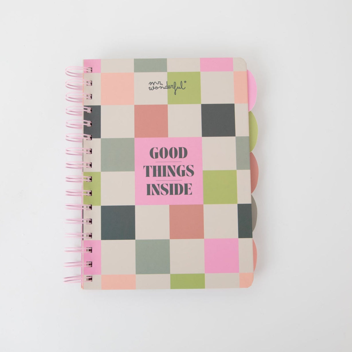 Libreta A5 con separadores - Good things inside – Mr Wonderful