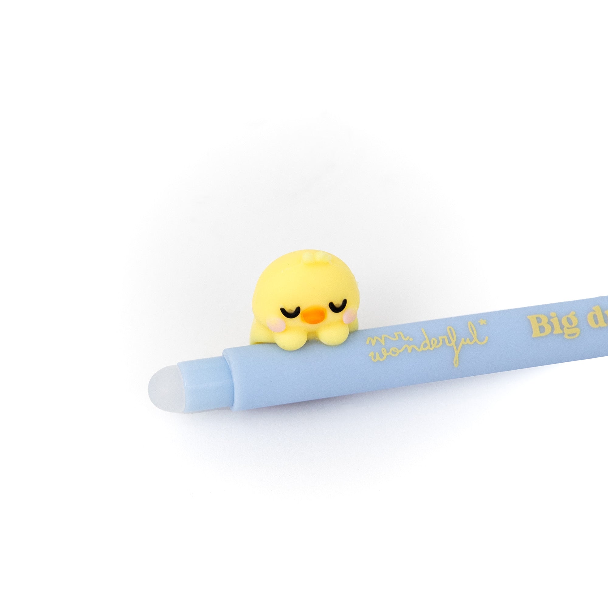 Caneta apagável Lazy pintainho -Big dreams, tiny effort | Mr.Wonderful ...