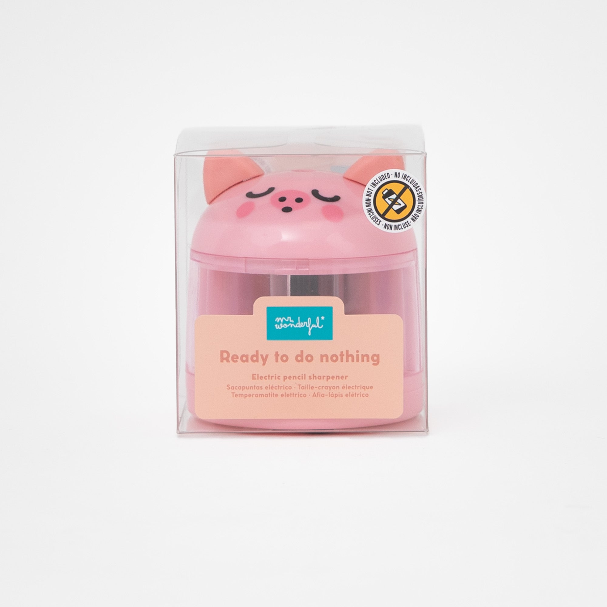 Afia-lápis elétrico - Lazy porquinho | Mr.Wonderful – Mr Wonderful